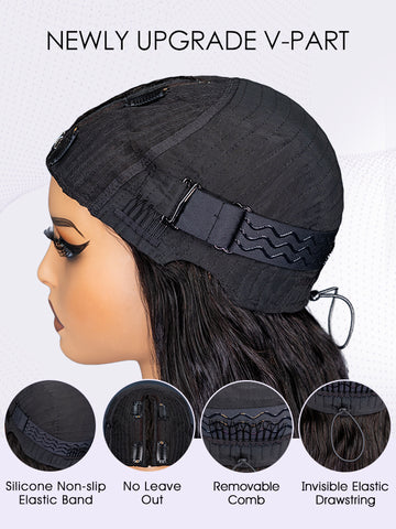 Wavymy Body Wave No Leave Out V Part Wig Human Hair Wear Go Glueless V