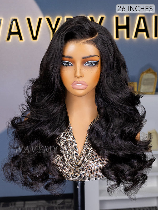 Wavymy Layered Cut Loose Wave Pre-bleached Wear Go Glueless 7x5 Lace C