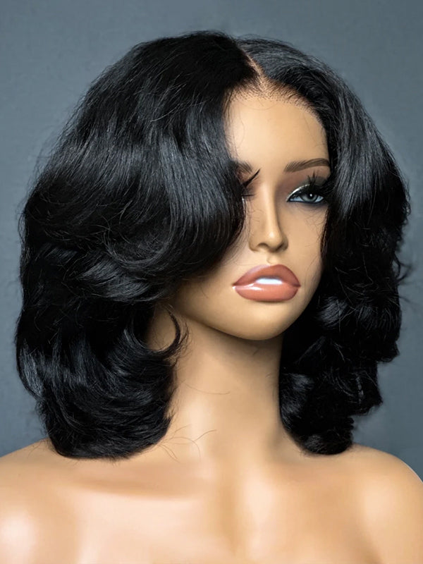 Layered Wave Bob Wig 7x5/9x6 Lace Wear And Go Glueless Wigs | Wavymy