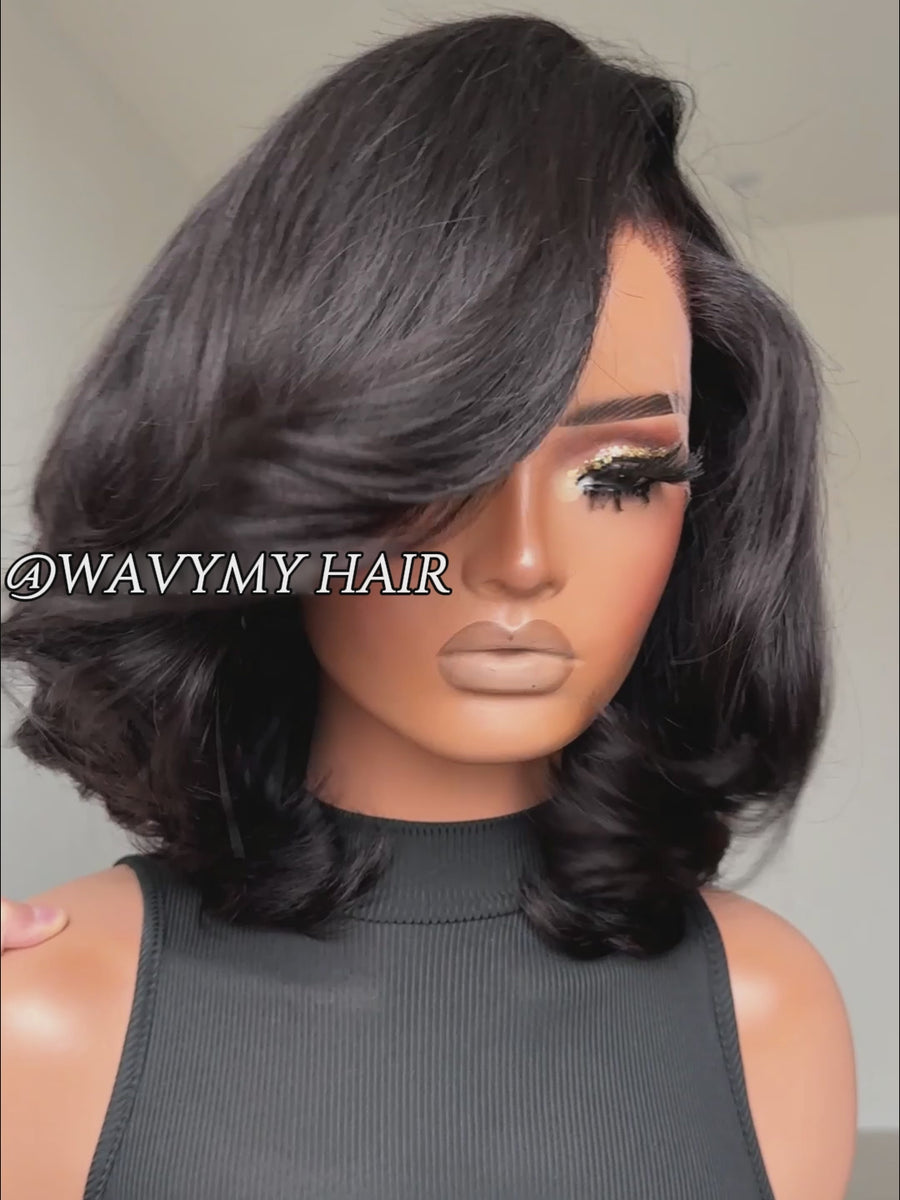 Layered Wave Bob Wig 7x5/9x6 Lace Wear And Go Glueless Wigs | Wavymy